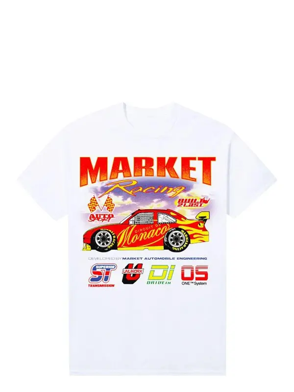 MARKET Built 2 Last Open End Jersey Knit Tee - White