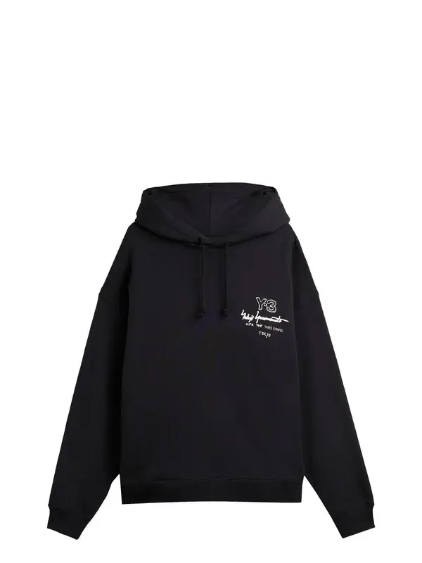 Y3 Merch Hoodie - Black