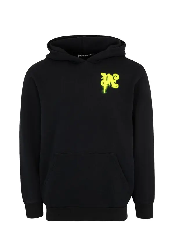 Palm Angels Thinking Pencil Hoodie - Black