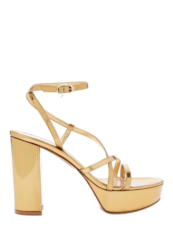 GIANVITO ROSSI Platform Sandals - Gold