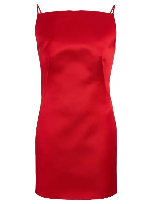 Givenchy Silk-satin Mini Dress - Red