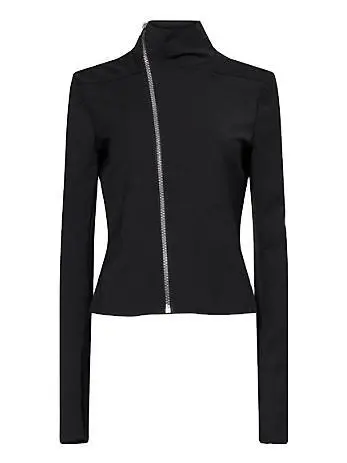 Rick Owens Gary High-neck Stretch-wool Blend Jacket - Black