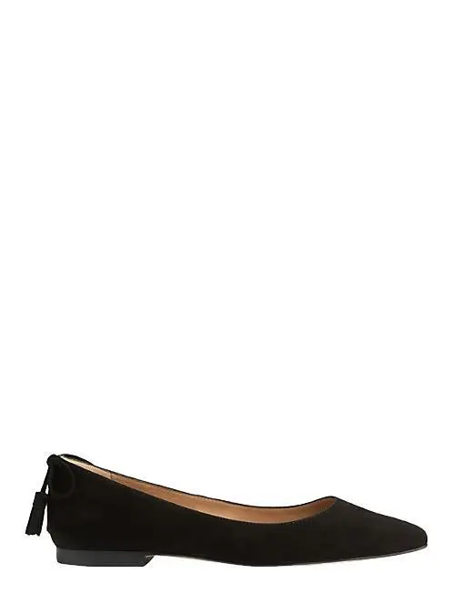 LK BENNETT Essie Suede Ballet Flats - Bla-black
