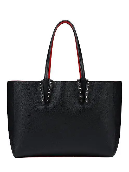 CHRISTIAN LOUBOUTIN Cabata Small Leather Tote - Black/gun Metal