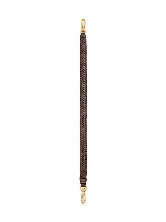 Loewe Woven Leather Strap - Chocolate