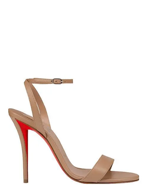 CHRISTIAN LOUBOUTIN Miss Z 100 Leather Sandals - Blush