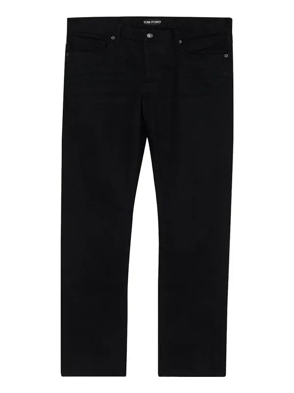 TOM FORD Stretch Denim Straight-fit Jeans - Lead
