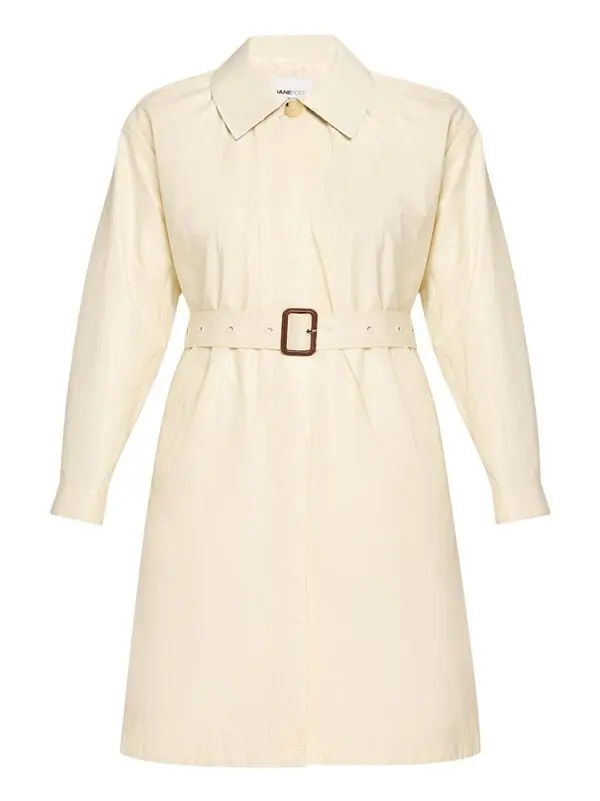 Jane Post Single-breasted Trench Coat - Off White