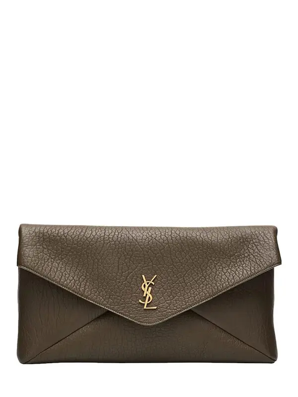 Saint Laurent Envelope Pouch Bag - Noir