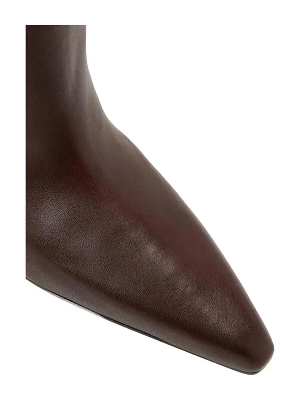 Paris Texas Jane Leather Knee Boots - Mocha