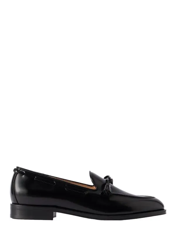 Valentino Garavani Bowshire Patent-leather Loafers - Black