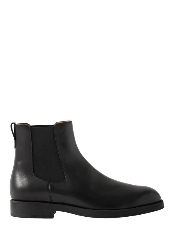 TOD'S Leather Chelsea Boots - Black