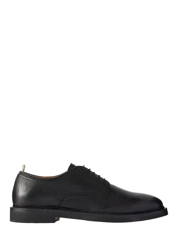 Officine Creative Hopkins Flexi 208 Deerskin Derby Shoes - Black