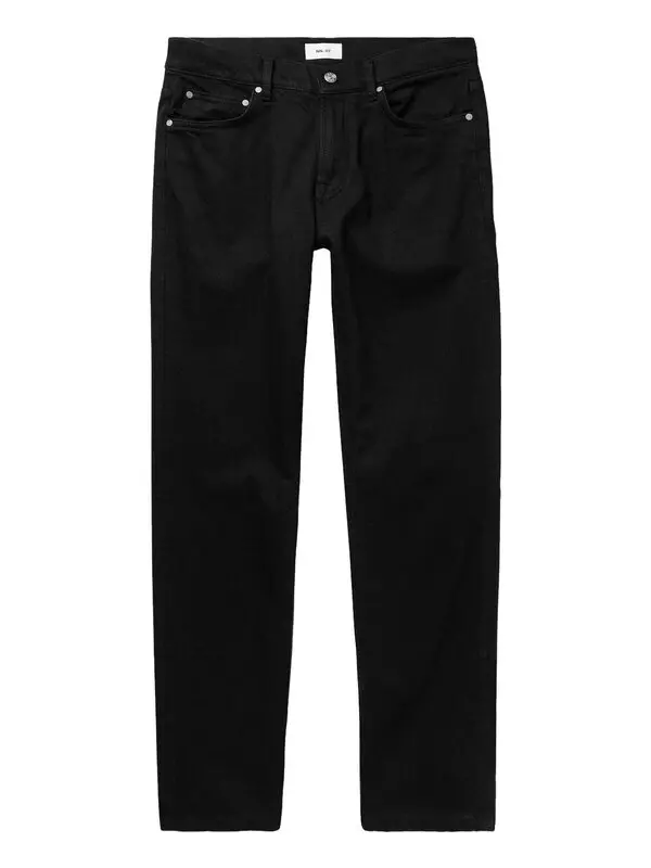 Nn07 Tony 1869 Slim-fit Straight-leg Organic Jeans - Black