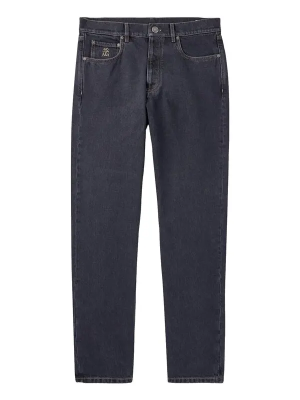 Brunello Cucinelli Straight-leg Jeans - Black