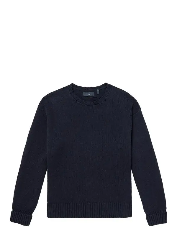 Dunhill Cotton Crewneck Sweater - Blue