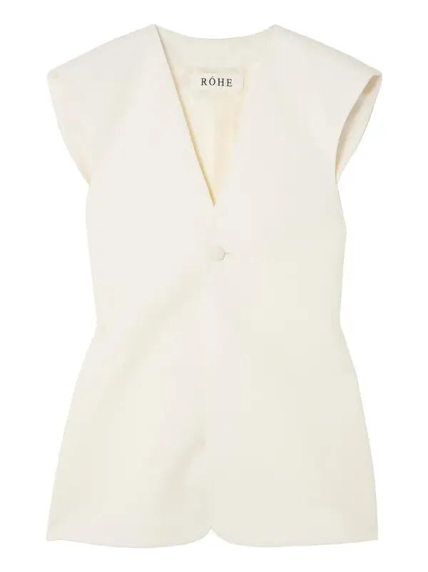 RÓHE Wool Vest - Ivory