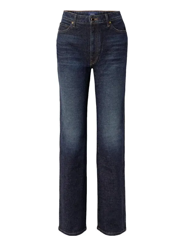 Khaite Danielle High-rise Straight-leg Jeans - Blue