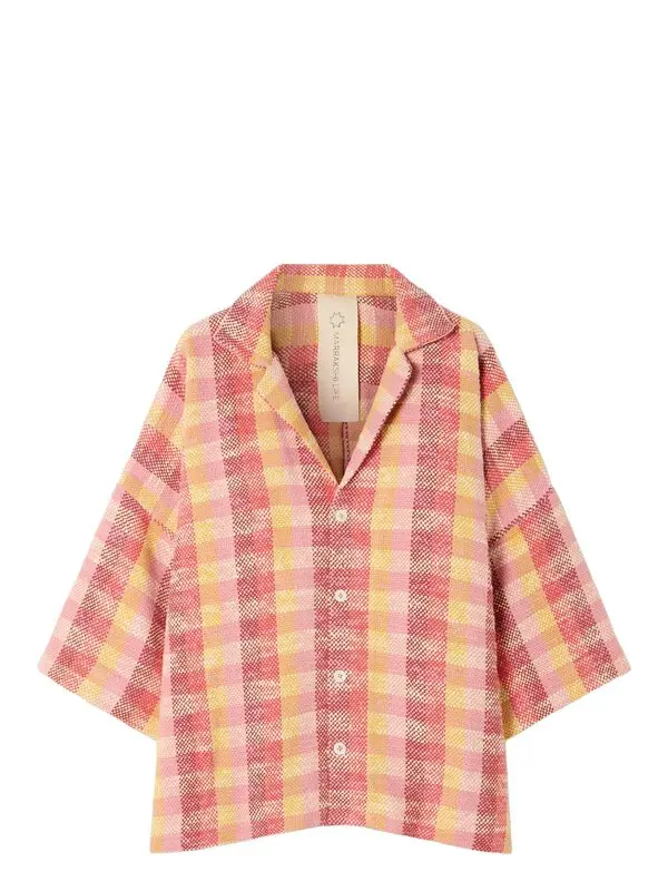 MARRAKSHI LIFE Camp Checked Cotton Shirt - Multi