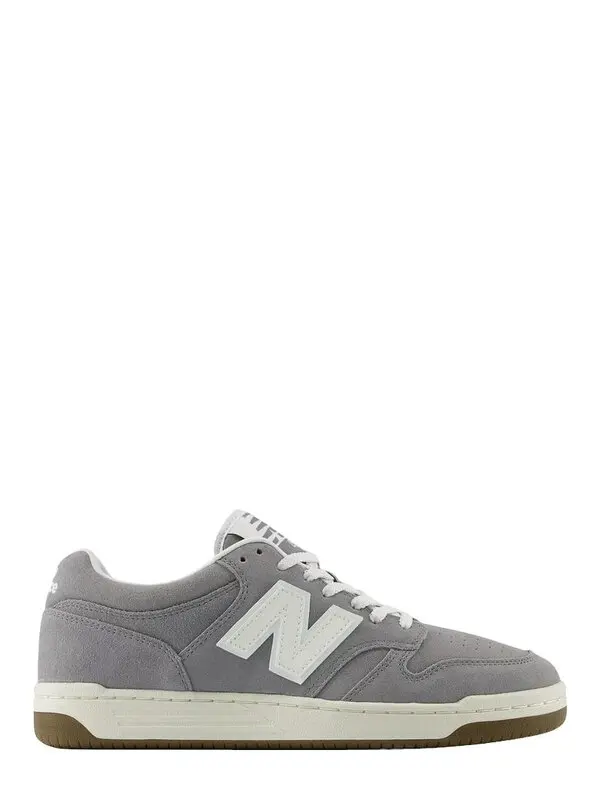 NEW BALANCE 480 Lace Up Sneakers - Slate Grey/sea Salt/white