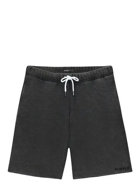 PURPLE BRAND Hvy Fleece Short Shorts - Black