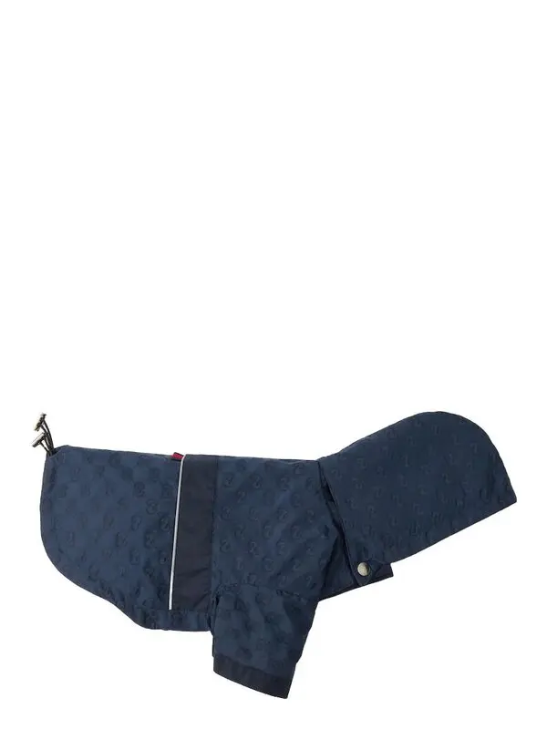 Gucci Gg Nylon Pet Rain Coat - Blue