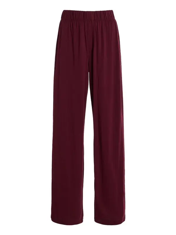 Eterne Cotton-blend Lounge Pants - Burgundy