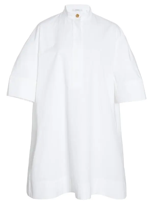 Givenchy Cotton Poplin Shift Mini Dress - White