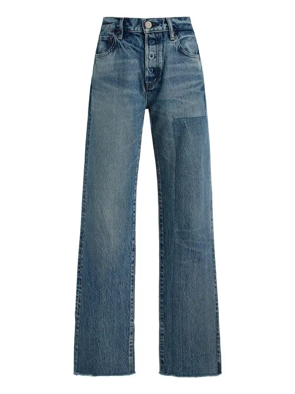 Moussy Vintage Clarksville Straight-leg Jeans - Light Wash