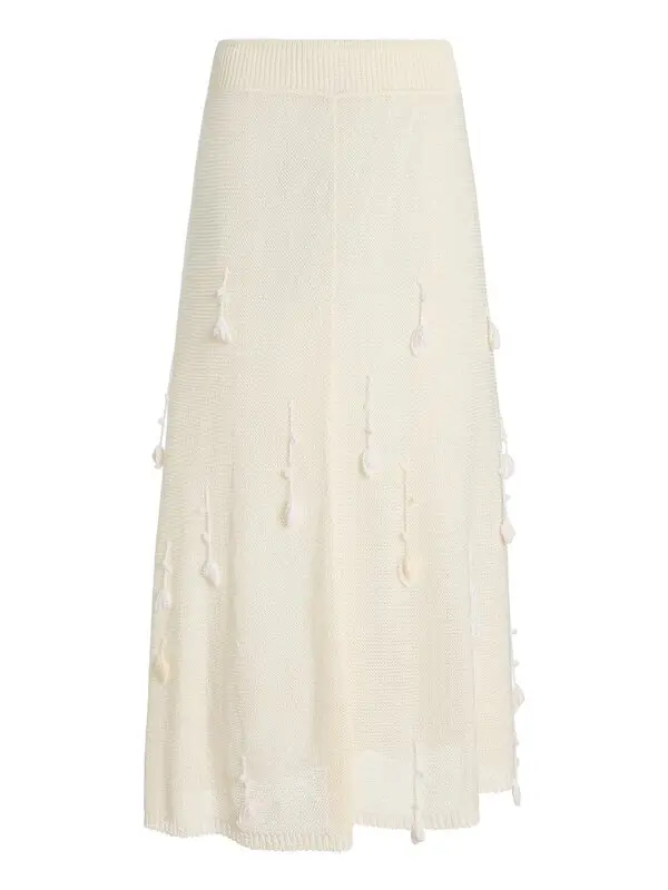 Anna October Elvira Midi Skirt - Ivory