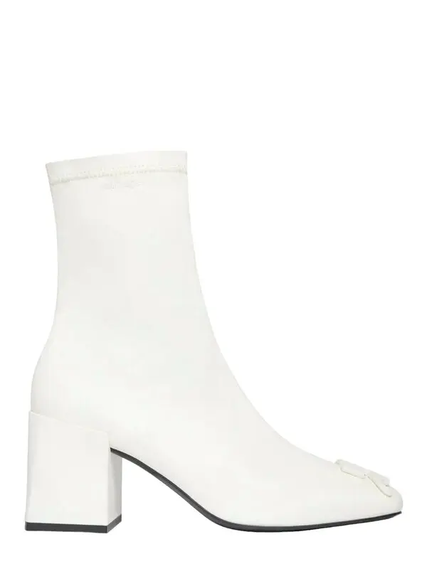 COURREGES 70mm Block-heel Ankle Boots - White