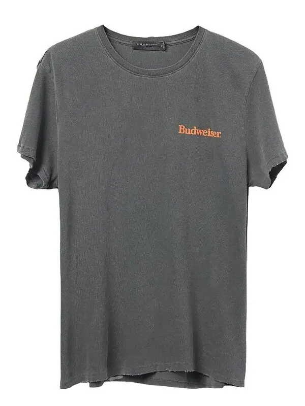 Junk Food Clothing Budweiser Classic Logo Vintage Tee - Vintage Black