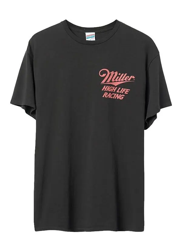 Junk Food Clothing Miller High Life Champ In Champagne Flea Market Tee - Black