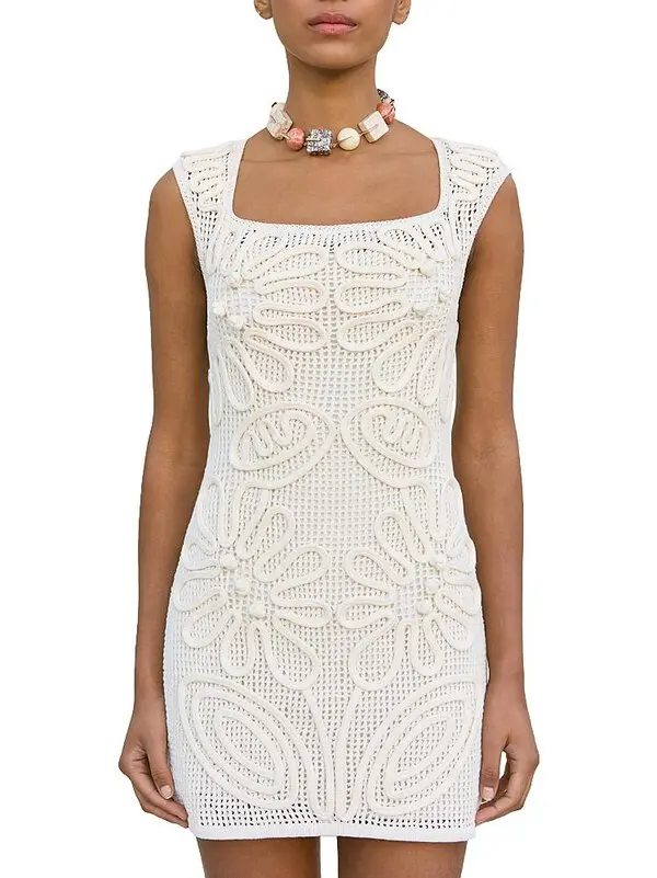 Cult Gaia Chimi Knit Dress - Off White