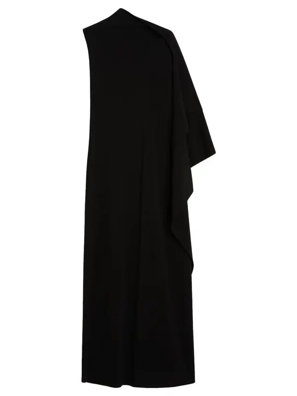 Max Mara Fitted Asymmetrical Dress - Black