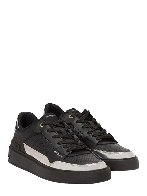 Balmain B-court Flip Sneakers - Black