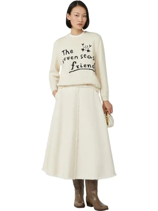 Max Mara Cotton Cordonnet Sweater - Ivory