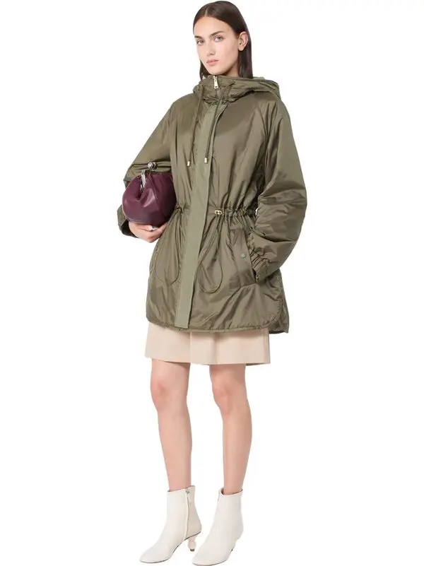 Max Mara Reversible Water-repellent Canvas Parka - Kaki