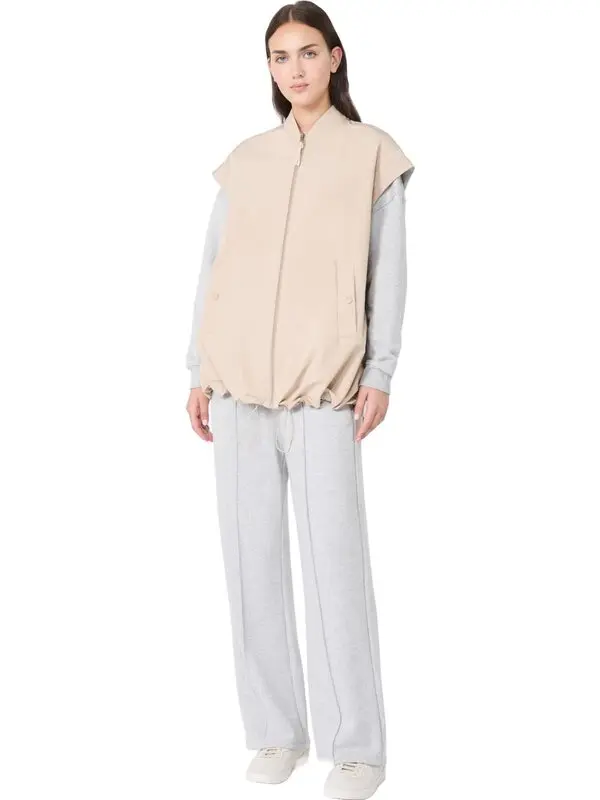 Max Mara Water-repellent Canvas Gilet - Beige
