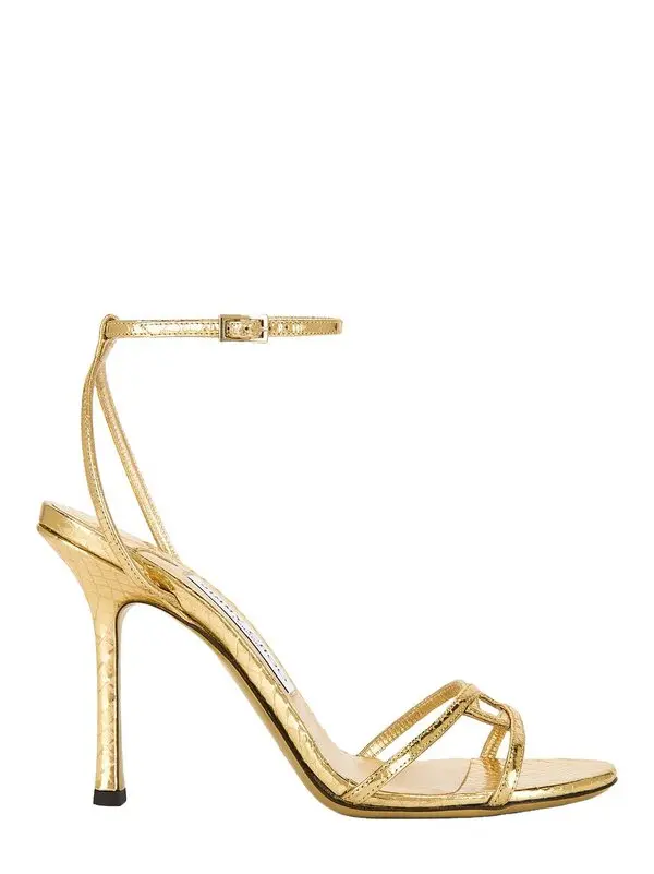 JIMMY CHOO 1998 Leo 100 Sandal - Gold