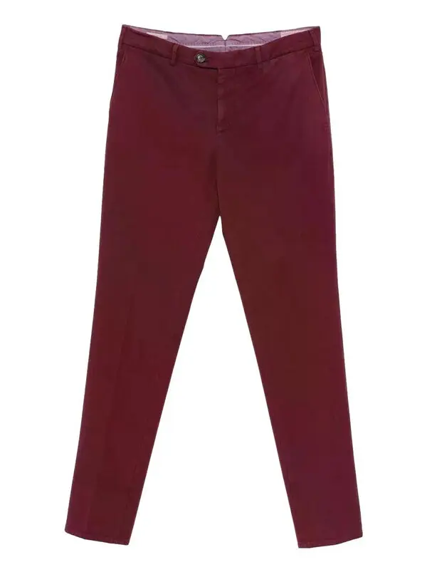 Brunello Cucinelli Cotton Chino Trousers - Red