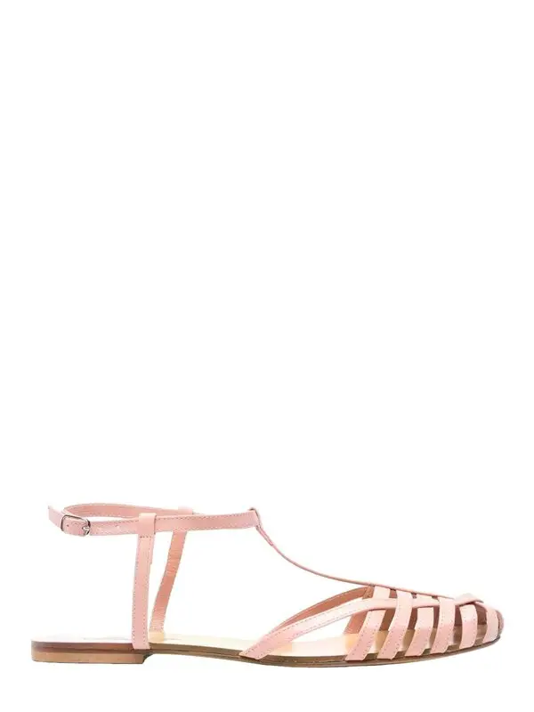 ANNA F. 512 T-bar Caged Sandals - Pink
