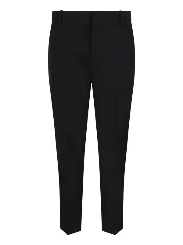 Balmain Button-fastening Wool Trousers - Black