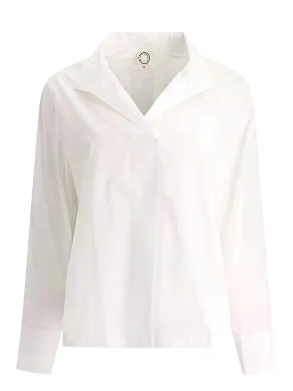 INES DE LA FRESSANGE PARIS Three-quarter Sleeve Collared Shirt - White