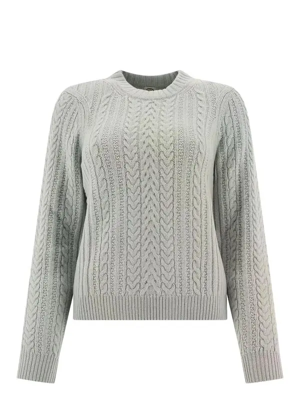 INES DE LA FRESSANGE PARIS Cable-knit Ribbed Sweater - Green