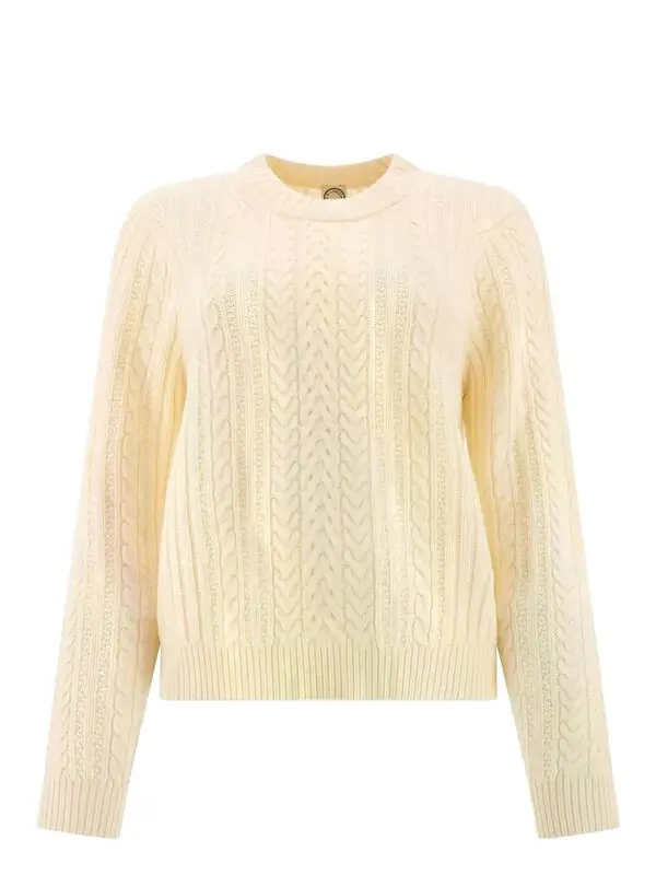 INES DE LA FRESSANGE PARIS Cable-knit Ribbed Sweater - Neutrals