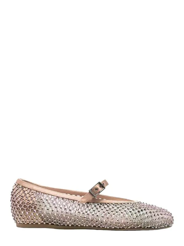 LE SILLA Gilda Embellished Ballet Flats - Neutrals