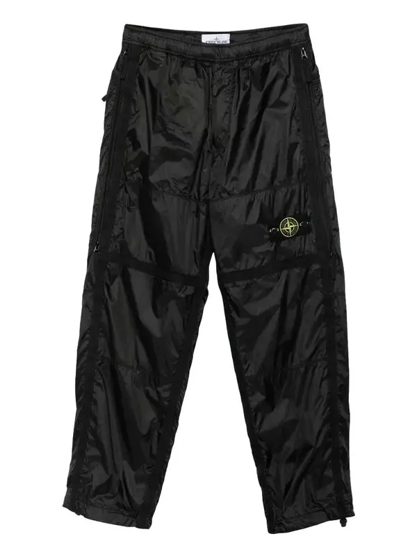 Stone Island Panelled Trousers - Black