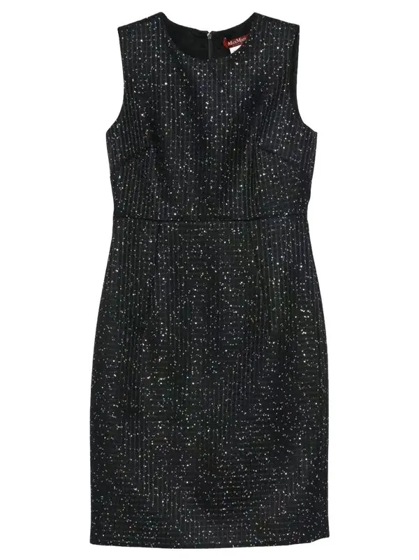 Max Mara Sleeveless Sequined Dress - Blue