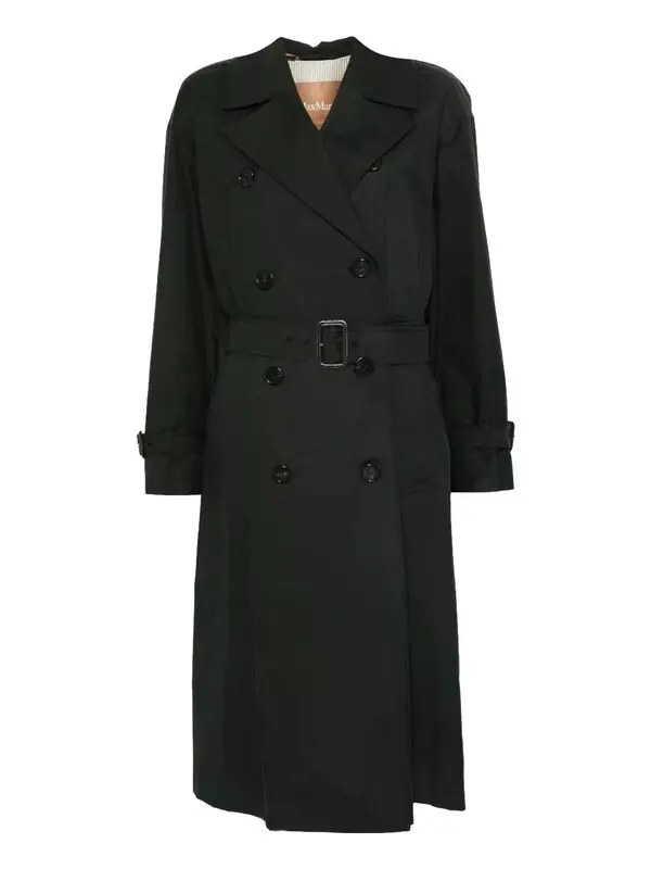 Max Mara Double-breasted Belted Coat - Black